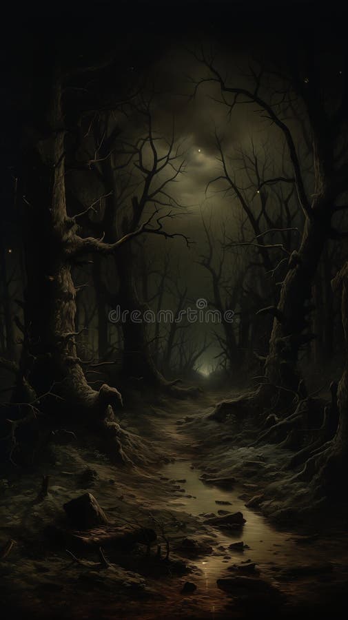 Into the Shadows: a Haunting Journey through the Foreboding Fore Stock ...