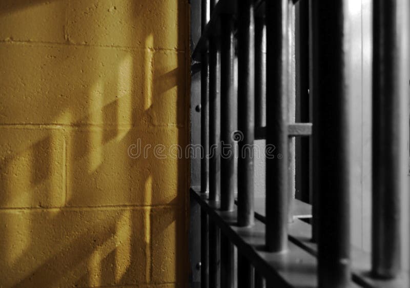 A jail cell shadow stock image. Image of inside, empty - 102901603