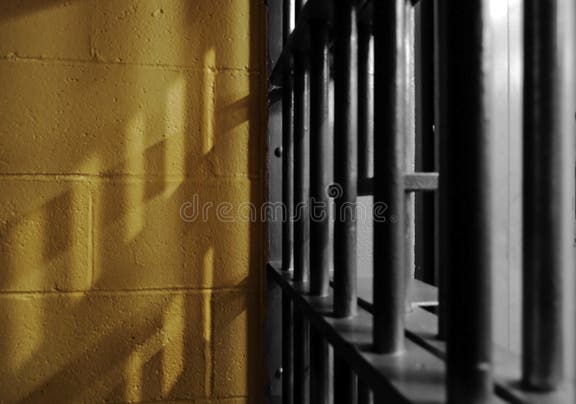 A jail cell shadow stock image. Image of inside, empty - 102901603