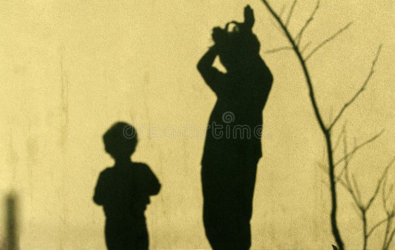 Shadows of kids stock photo. Image of children, playing - 89983802