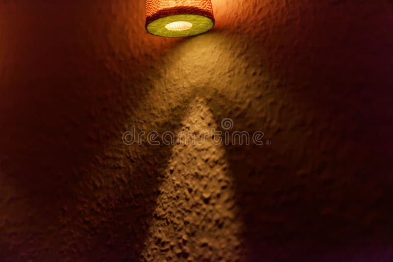 Shadows of a Lamp on a Wall Stock Image - Image of home, floor: 138106633