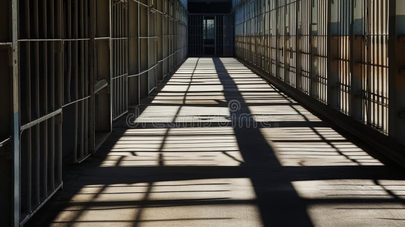 Shadows and Light in Modern Walkway Stock Image - Image of shadows ...