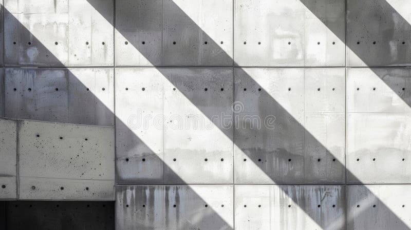 Shadows and Light Patterns on a Concrete Wall Stock Photo - Image of ...