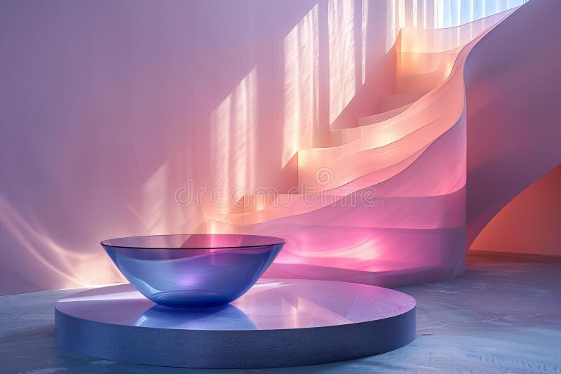 Shadows of Light on a Table and an Abstract Lighting Design Stock ...