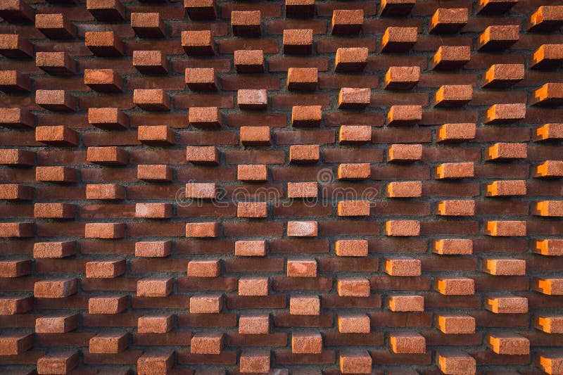 Shadows, Lights and Details of a Red Background Sample Brick Wall Stock ...