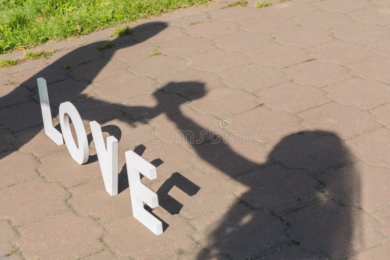 Shadows of love couple stock photo. Image of honeymoon - 54707840