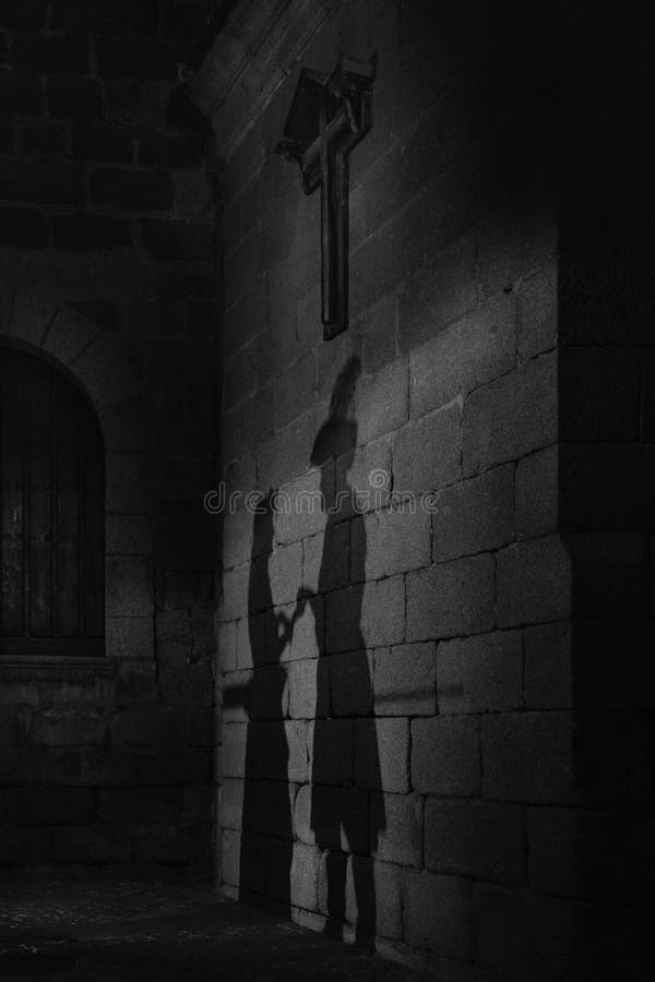 Shadows of Medieval Couple. Stock Image - Image of traditional, mystery ...