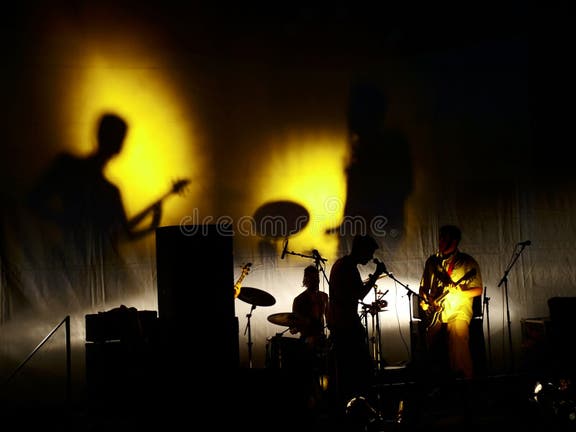 Shadows music concert stock image. Image of music, sound - 271063