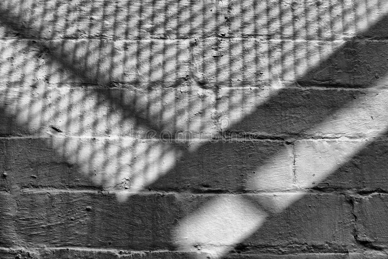 Shadows Patterns from Fire Escape Stairs Stock Photo - Image of shapes ...