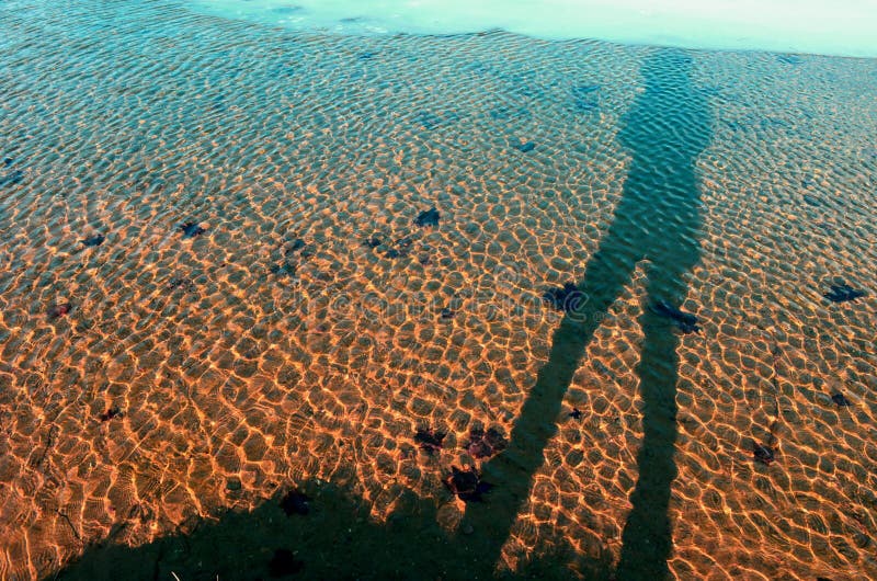 Shadows People on the Lake Water Stock Photo - Image of nature, lake ...