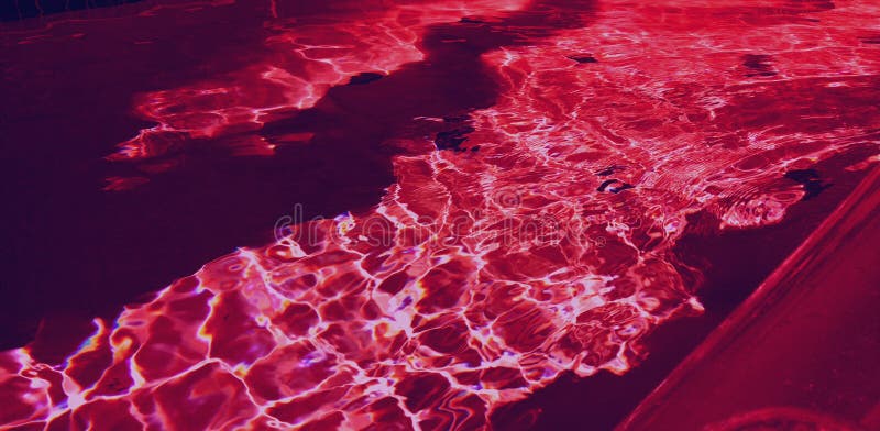 Red Abstract of Shimmering Ripples. Stock Image - Image of water ...