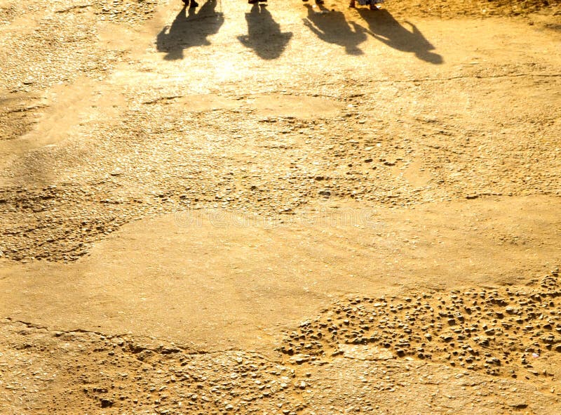 Shadows, Rajasthan, India stock image. Image of children - 74798333