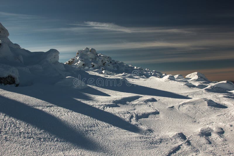 The shadows of the rocks. stock photo. Image of dunes - 75517882