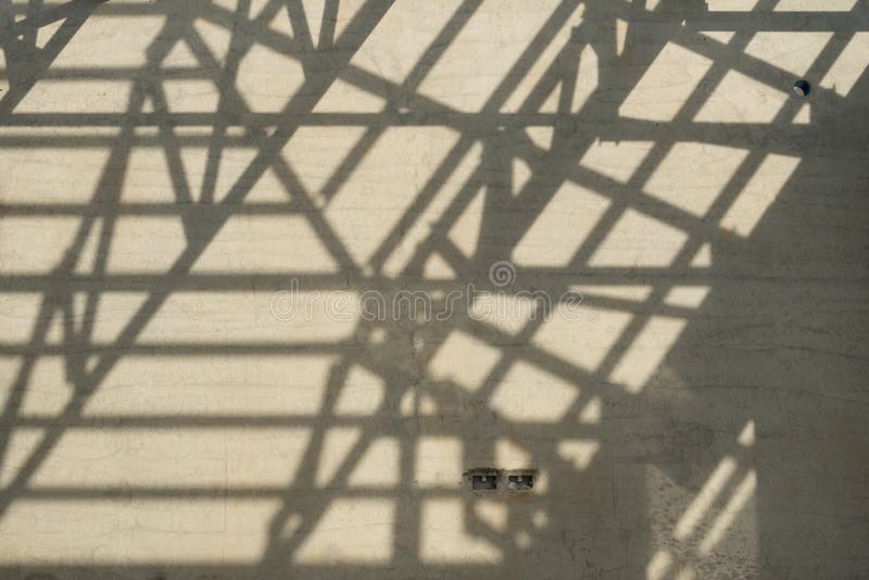 Shadows of steel roof. stock image. Image of project - 80519997