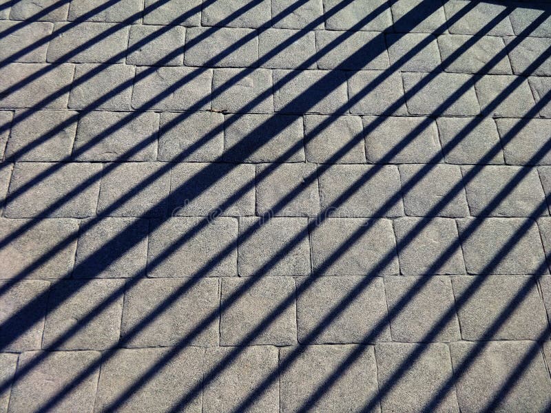 Shadows on the Stone Pavement Stock Photo - Image of light, location ...