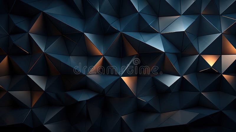 Shadows Triangle Pattern Dark Stock Illustration - Illustration of ...
