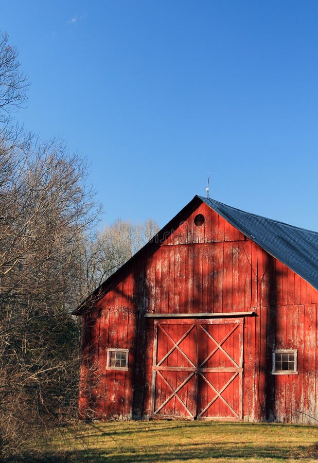 Shadowy Barn stock photo. Image of barn, blue, virginia - 29151632