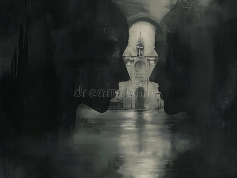 Shadowy Figure, Dark Corridor, Mysterious Light, Atmospheric ...