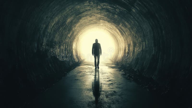 Shadowy Figure Emerging from Total Darkness Stock Illustration ...
