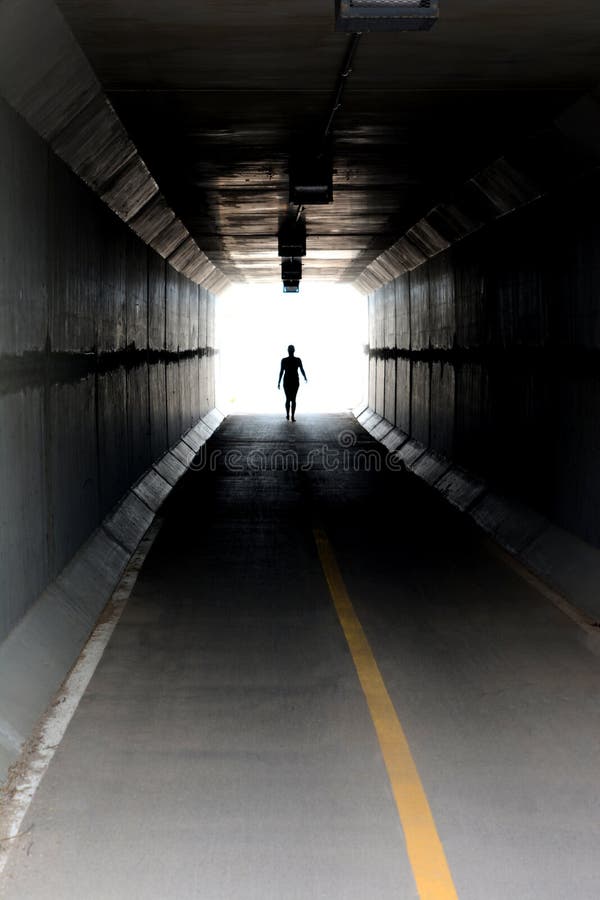 Shadowy Figure End Tunnel Stock Photos - Free & Royalty-Free Stock ...
