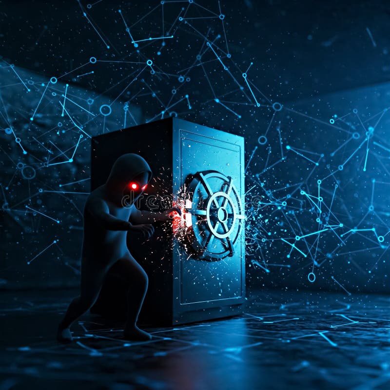 Mysterious Figure with Glowing Red Eyes is Attempting To Unlock a High ...