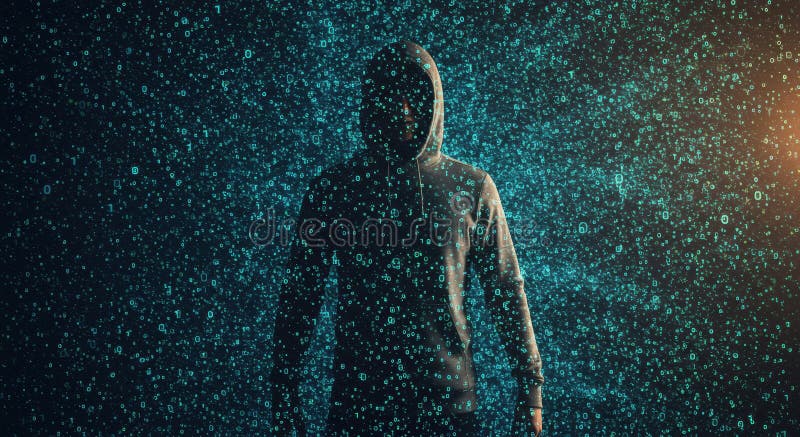 A Shadowy Figure Stands Shrouded in an Eerie Atmosphere, Engulfed by ...