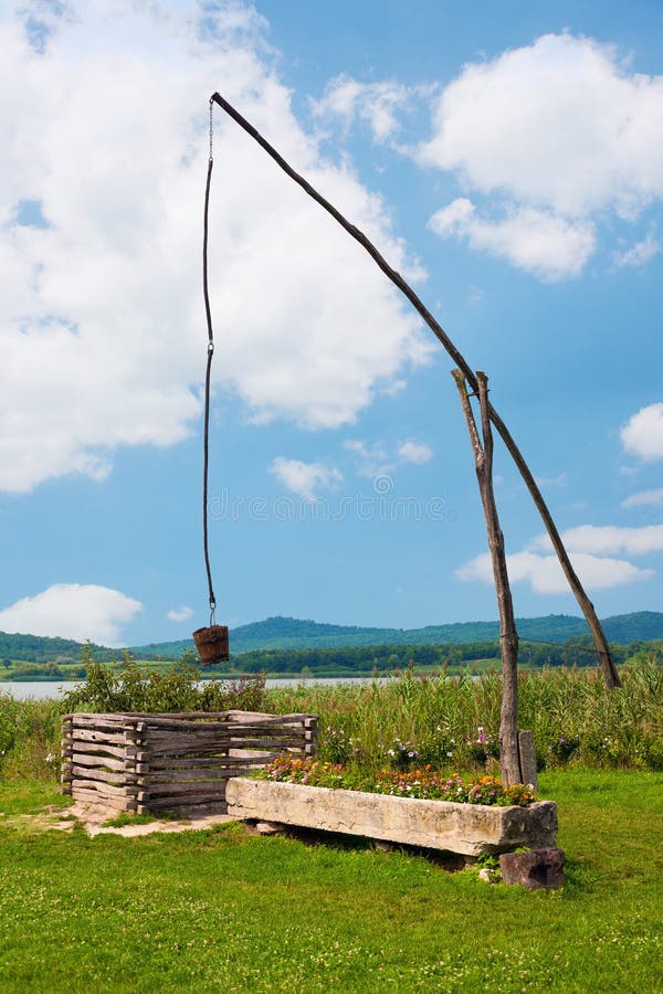 Shaduf a Tihany fotografia stock. Immagine di ranch, sunlight - 45755560