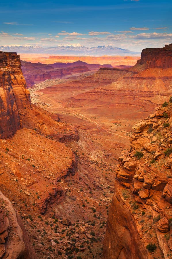 Majestic Vista View Geology Features Rock Formations Canyonlands Stock ...