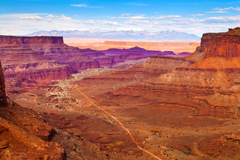 Shafer Switchbacks stock image. Image of canyonlands - 31972717