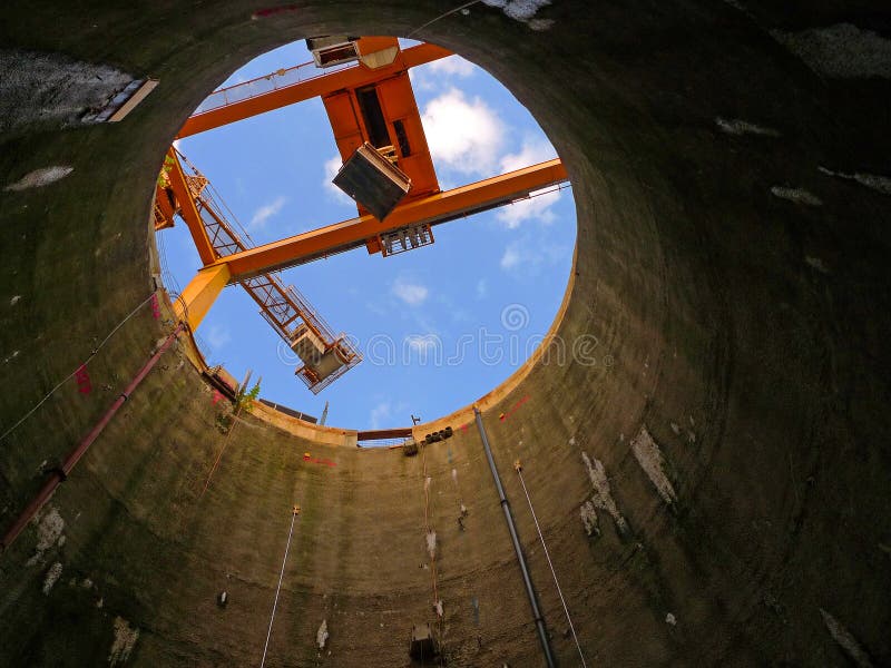 Shaft Construction stock image. Image of mountain, profile - 28238621