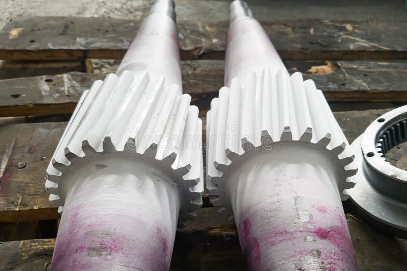 Gear after Heat Treatment and Hardening on a Wooden Rack, Improving the ...