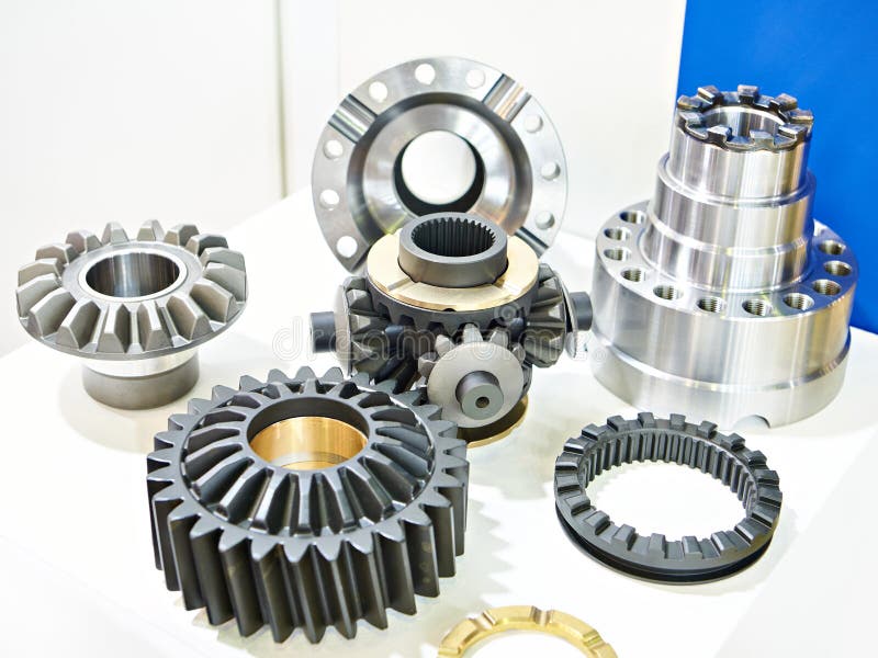 Shaft and gears metal stock image. Image of shiny, technology - 268941557