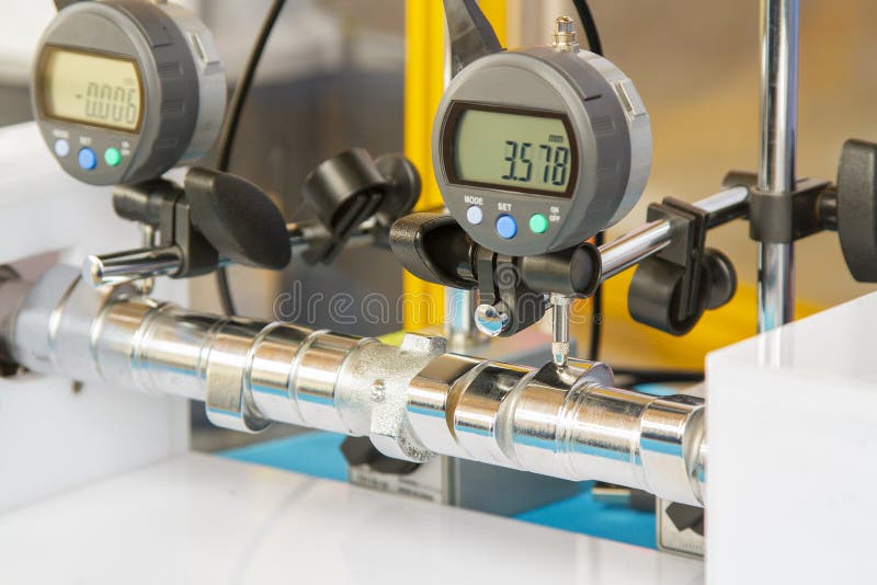 Shaft of Measuring Tool with Dial Gauge of Engineering Stock Photo ...