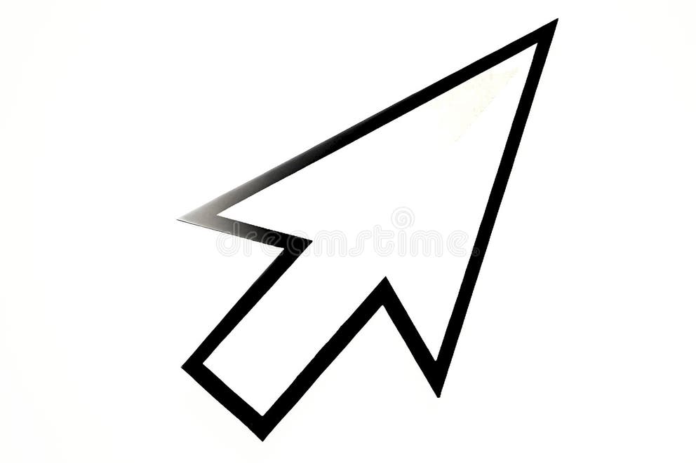 Arrow, Pointer Pointing Upward Diagonally Stock Illustration ...