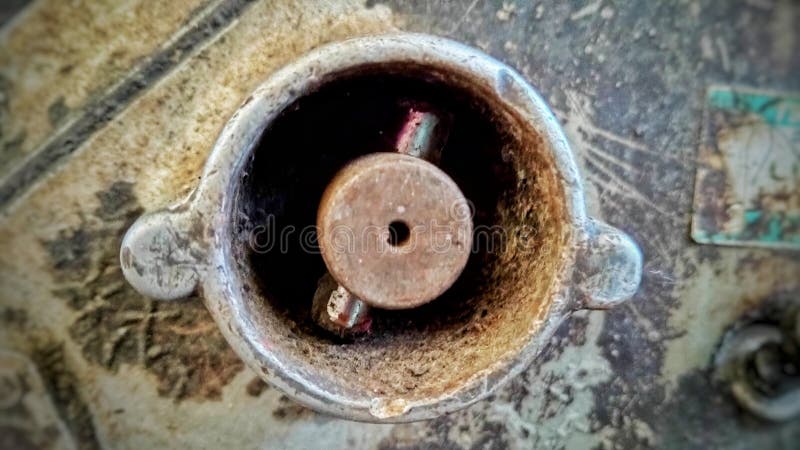 Shaft Starting Engine Generator Engine Seen Close Up Stock Image ...