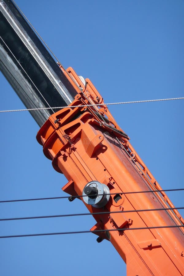 Shaft of Truck-mounted Crane Stock Image - Image of deserts, mounted ...