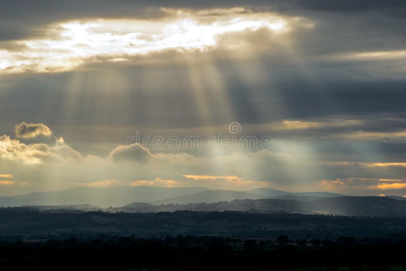 Shafts of light stock photo. Image of illuminating, rays - 102968728