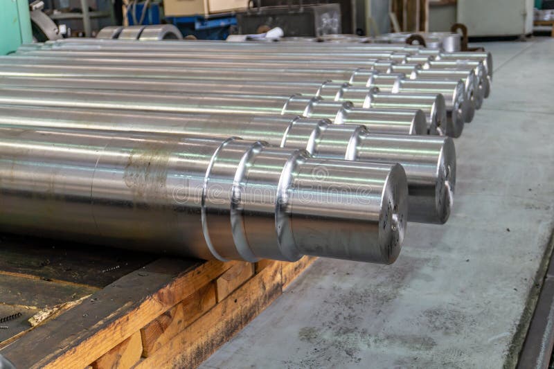 Shafts in stock stock photo. Image of lathe, line, production - 138570720