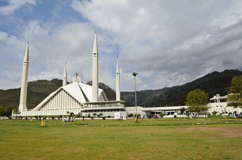 Shah Faisal Moschee Islamabad Redaktionelles Stockfotografie - Bild von ...