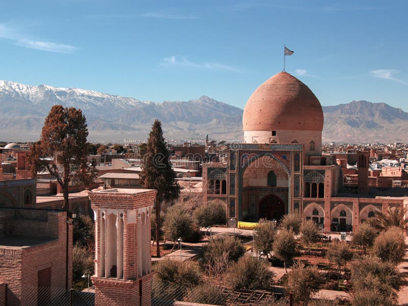 Shah Mosque of kashan stock photo. Image of landmark - 253824050