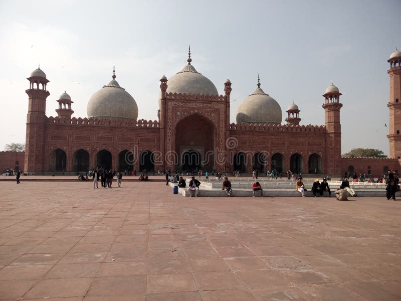 Shahi Masjid Lahore Punjab Pakistan Editorial Stock Image - Image of ...