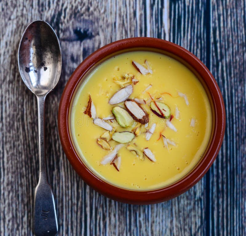 Rabdi or Rabri Served in Clay Pot Stock Photo - Image of almond, cream ...