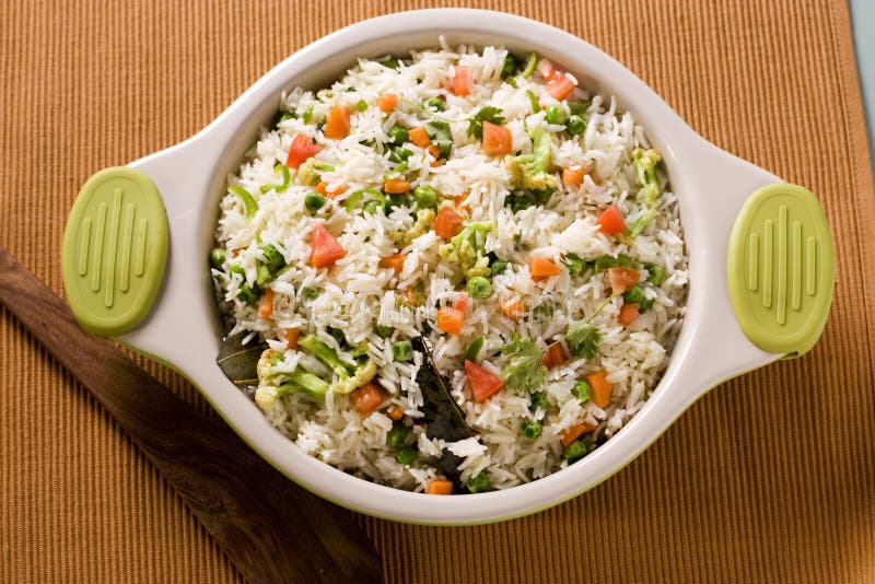 Shai Pulao stock image. Image of cauliflower, spices - 31520269