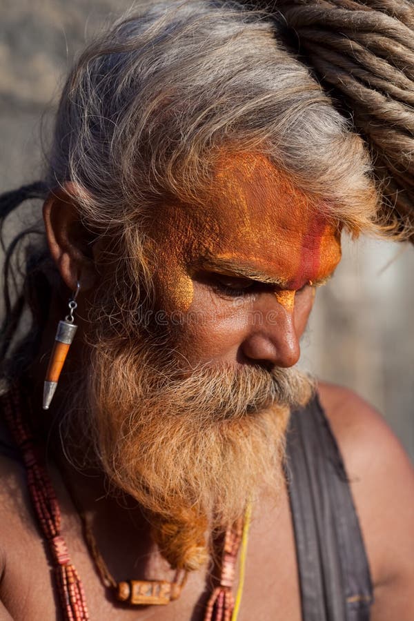 Sadhu (holy man) editorial photography. Image of india - 8287882