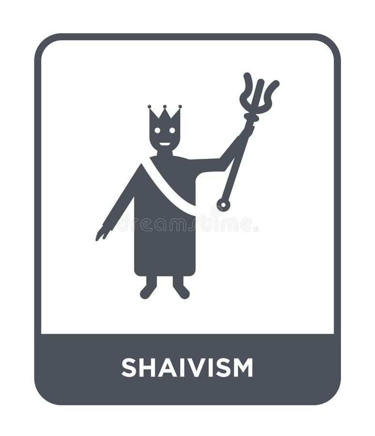 Shaivism Icon in Trendy Design Style. Shaivism Icon Isolated on White ...