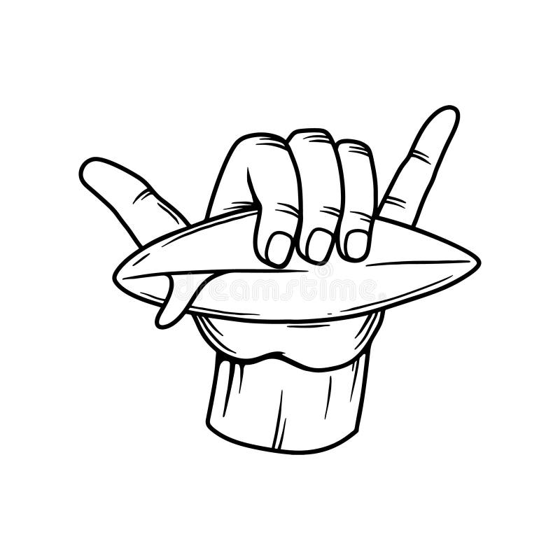 Shaka Sign Silhouette Stock Illustrations – 278 Shaka Sign Silhouette ...