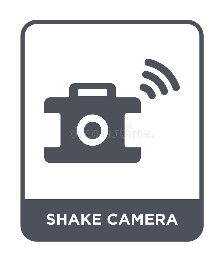 Shake Camera Icon in Trendy Design Style. Shake Camera Icon Isolated on ...