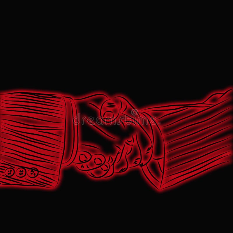 Shake Hand for Business Collaboration Stock Illustration - Illustration ...