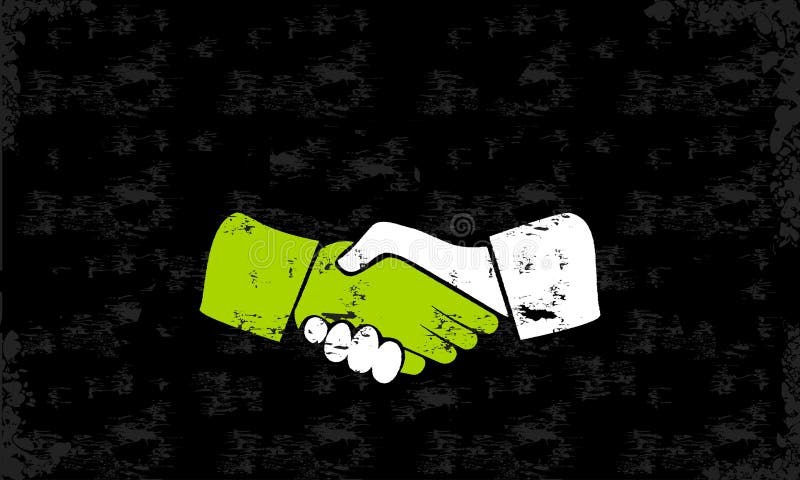 Shake hands stock vector. Illustration of chalk, handle - 34916956