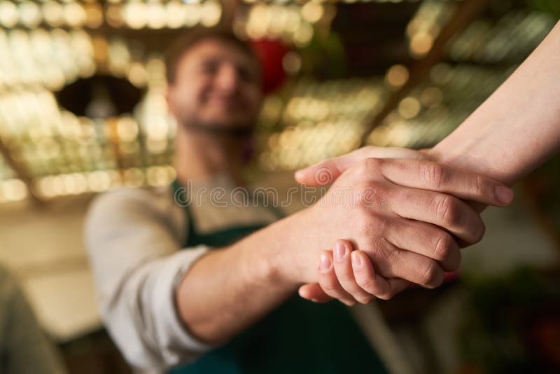 Shake Hands for Collaboration or Greeting Stock Photo - Image of ...